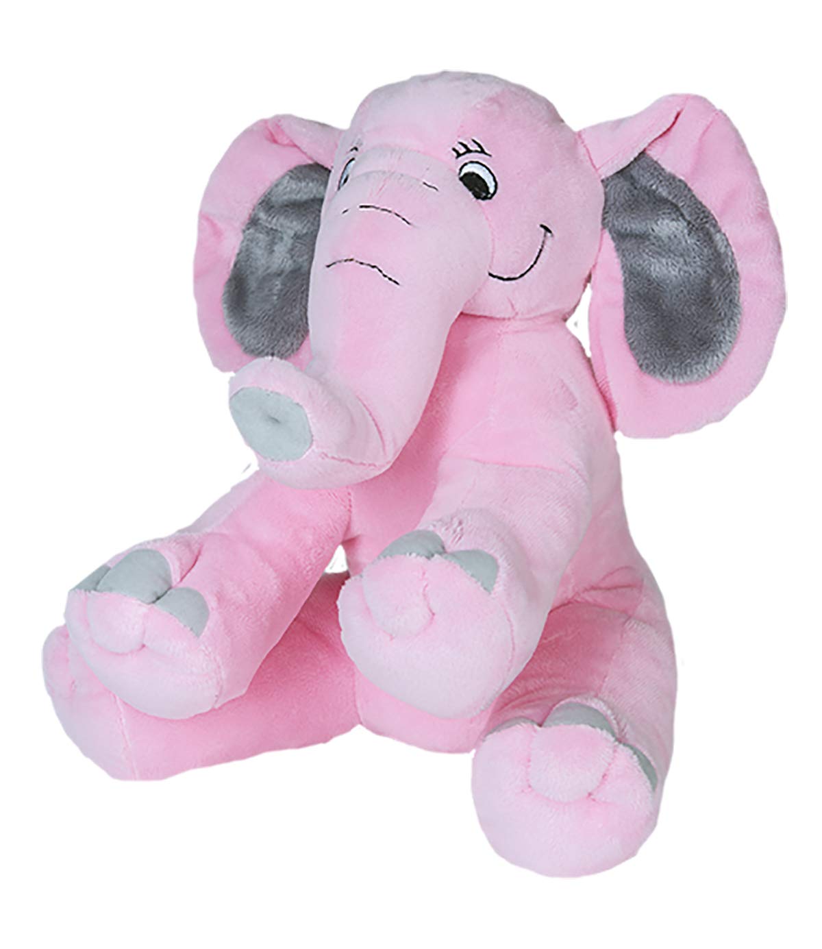 Make Your Own Stuffed Animal Pink Elephant Kit 16"- No Sew - Kit with Cute Backpack!