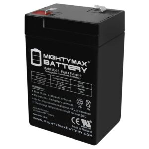 mighty max battery 6v 4.5ah battery replaces power wheels harley rocker - p5065