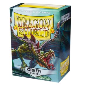 Dragon Shield Matte Green 100 Protective Sleeves