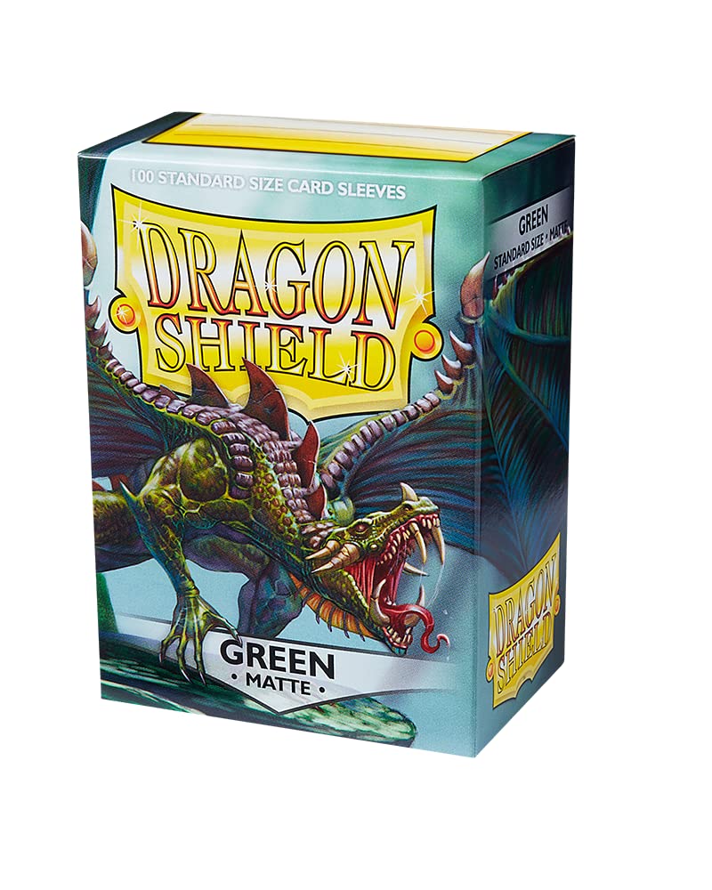 Dragon Shield Matte Green 100 Protective Sleeves