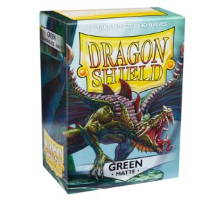 Dragon Shield Matte Green 100 Protective Sleeves