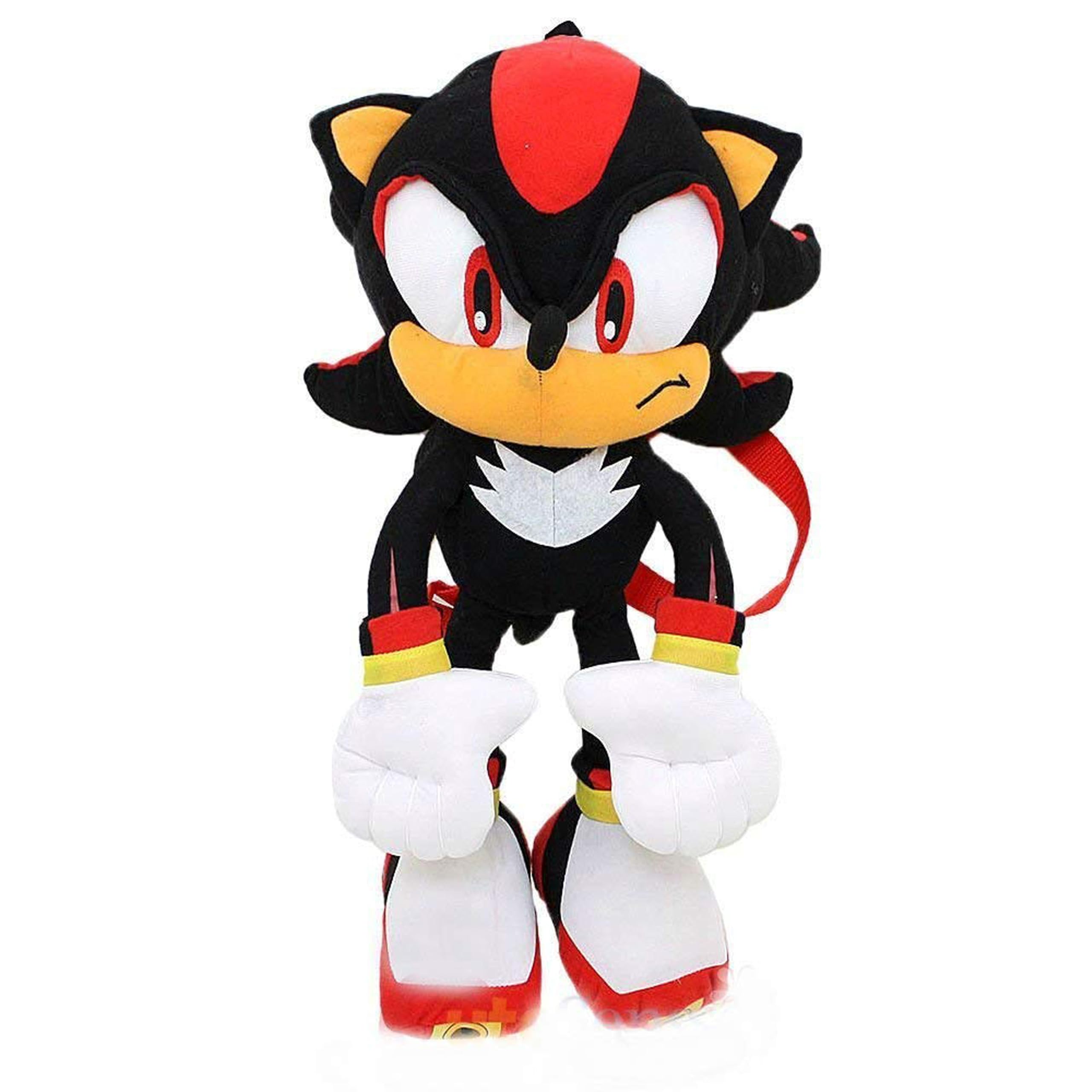 Sonic The Hedgehog Doll Plush Backpack - Shadow Backpack Black (24 Inch)