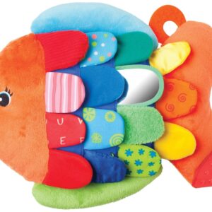 Melissa & Doug Flip Fish: K's Kids Baby Toy Series Bundled with 1 Pair of Baby Socks Bundle [91954]