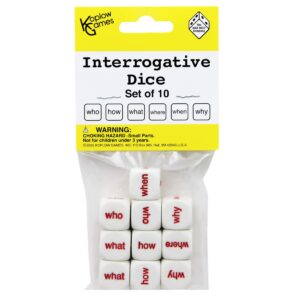 koplow games interrogative inc dice set multicolor, standard (15mm - 17mm)