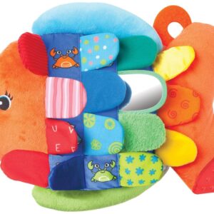 Melissa & Doug Flip Fish: K's Kids Baby Toy Series Bundled with 1 Pair of Baby Socks Bundle [91954]