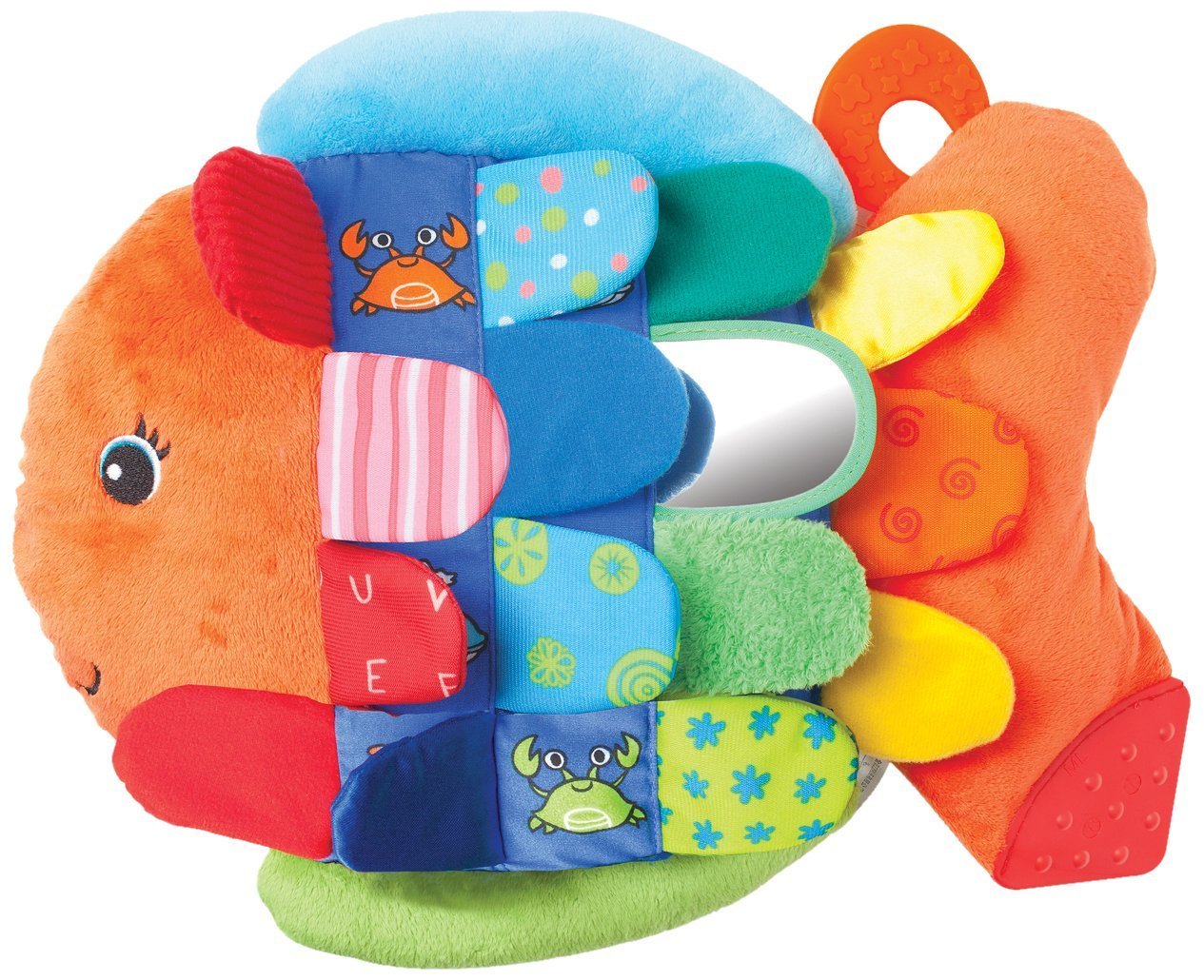 Melissa & Doug Flip Fish: K's Kids Baby Toy Series Bundled with 1 Pair of Baby Socks Bundle [91954]