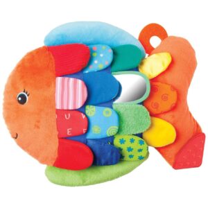 melissa & doug flip fish: k's kids baby toy series bundled with 1 pair of baby socks bundle [91954]