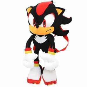 sonic the hedgehog doll plush backpack - shadow backpack black (24 inch)