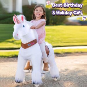 Vroom Rider X Ponycycle Ride-On Unicorn for 4-9 Years Old - Medium