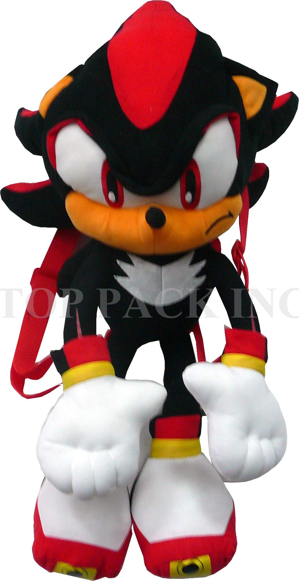 Sonic The Hedgehog Doll Plush Backpack - Shadow Backpack Black (24 Inch)