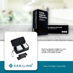 caseling Card Game Case Holds Up to 630 Cards Includes 5 movable Dividers.