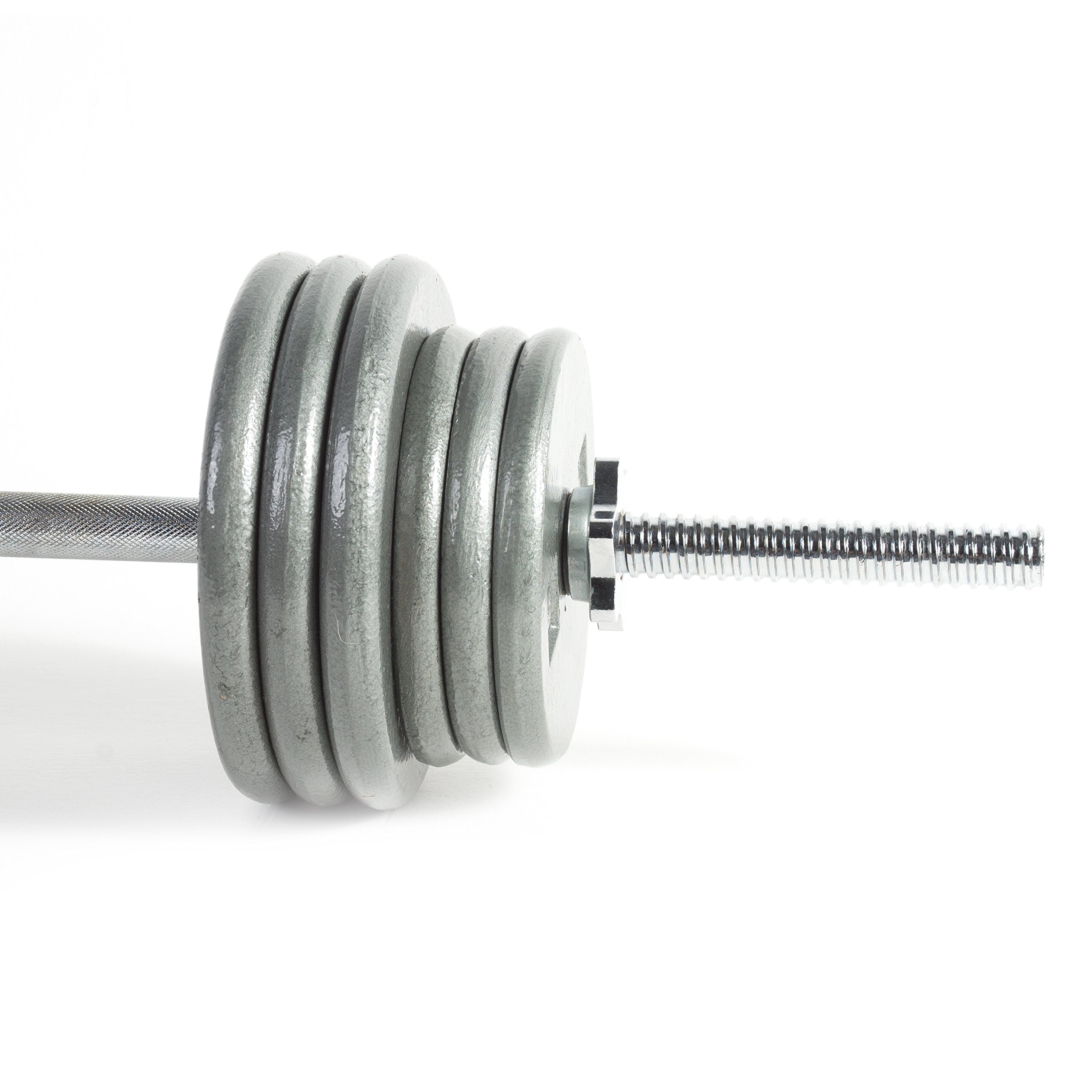 CAP Barbell Standard 1-Inch Barbell Weight Set, 100-Pounds