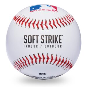 franklin sports youth tee balls - soft-strike t ball soft baseballs - (6) with carry bag - official teeball size + weight