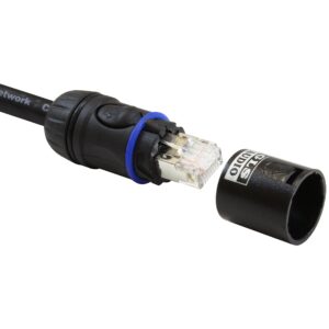 GLS Audio 100-Feet Ethercon Compatible RJ45 Cat6 Cable OFC Pro Tour Heavy Duty G-Shell G45