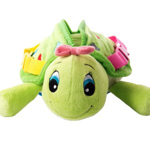 Buckle Toys - Belle Turtle - Learning Activity - Develop Motor Skills and Problem Solving - Counting and Color Recognition - Airplane Travel Essentials Kids