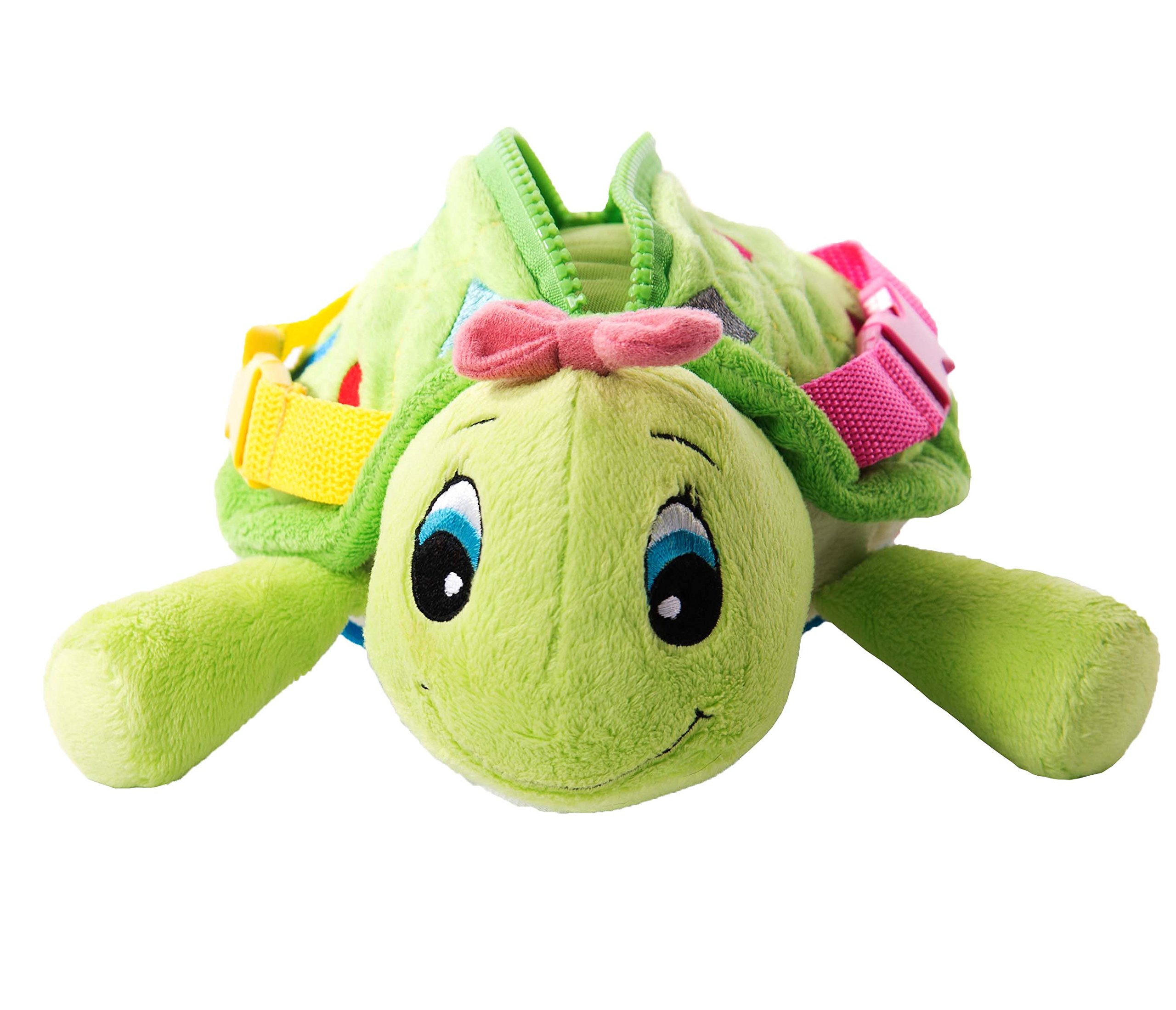 Buckle Toys - Belle Turtle - Learning Activity - Develop Motor Skills and Problem Solving - Counting and Color Recognition - Airplane Travel Essentials Kids