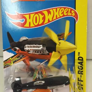 Hot Wheels 2015 HW Off-Road Mad Propz (Airplane) 92/250, Black and Orange