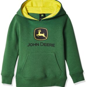 John Deere boys Trademark Fleece Green Child Hoodie Hooded Sweatshirt, Green, 6-7 Years US