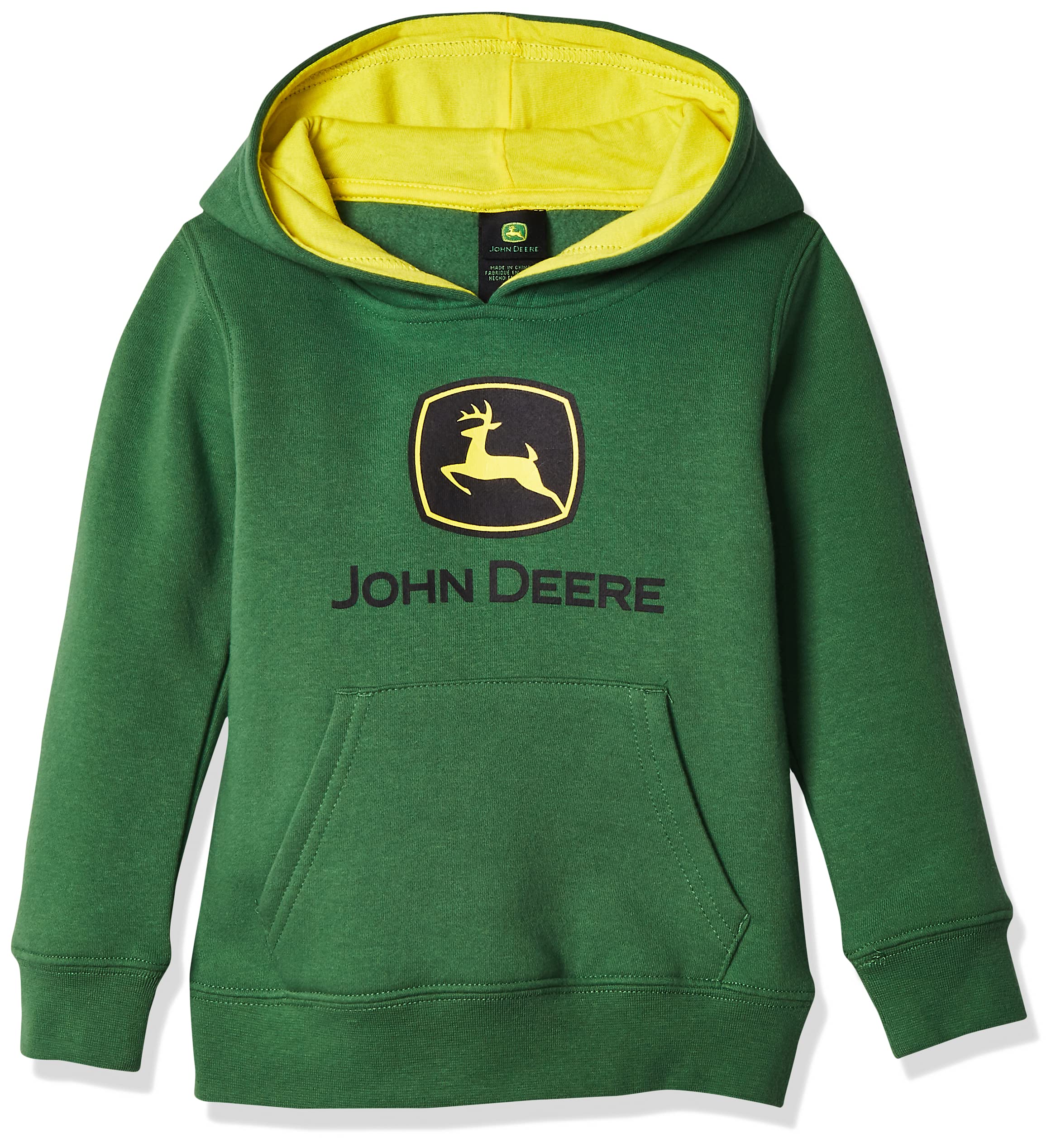 John Deere boys Trademark Fleece Green Child Hoodie Hooded Sweatshirt, Green, 6-7 Years US