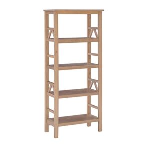 linon titian driftwood bookcase