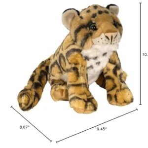 Wild Republic Clouded Leopard Plush, Stuffed Animal, Plush Toy, Gifts for Kids, Cuddlekins 12 Inches