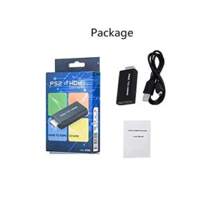 SOUTHSKY Upgrade Mini PS2 to HDMI Video Converter Adapter with 3.5mm Audio Output for Playstation 2 Game Console 480P/1080p TV HDMI Monitor