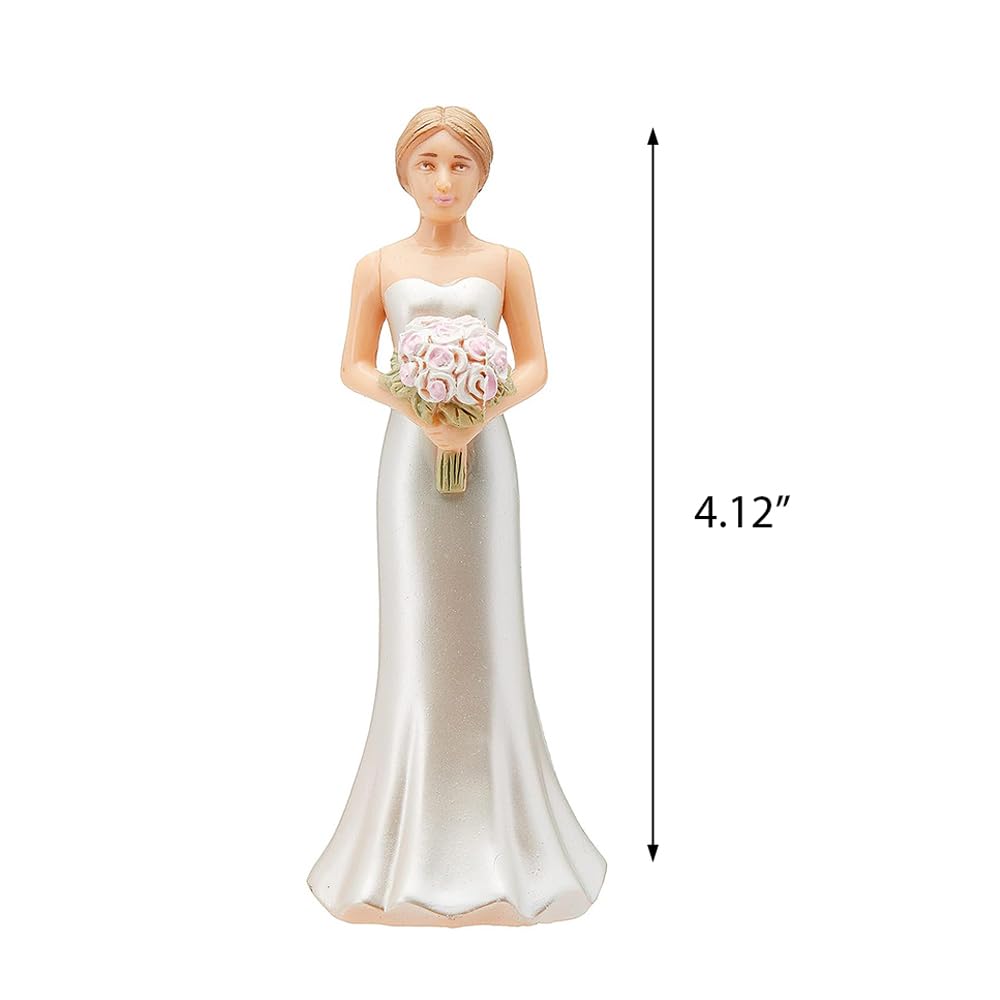 Amscan Cake Topper Blonde Bride BLS, 4 1/8", Multicolored