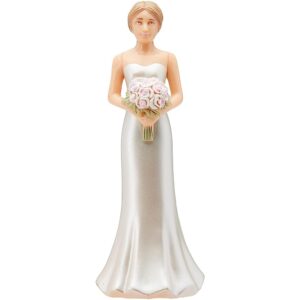 amscan cake topper blonde bride bls, 4 1/8", multicolored