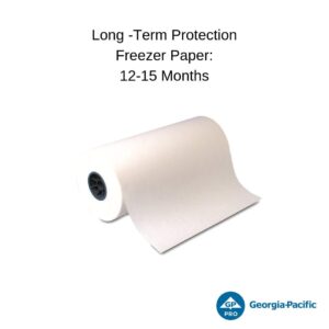 Georgia-Pacific Dixie 24" Width x 1,000' Length, Heavy-Weight Freezer Paper by PRO , Super Loxol, SUPLOX24, White, (Case of 1 Roll)