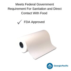 Georgia-Pacific Dixie 24" Width x 1,000' Length, Heavy-Weight Freezer Paper by PRO , Super Loxol, SUPLOX24, White, (Case of 1 Roll)