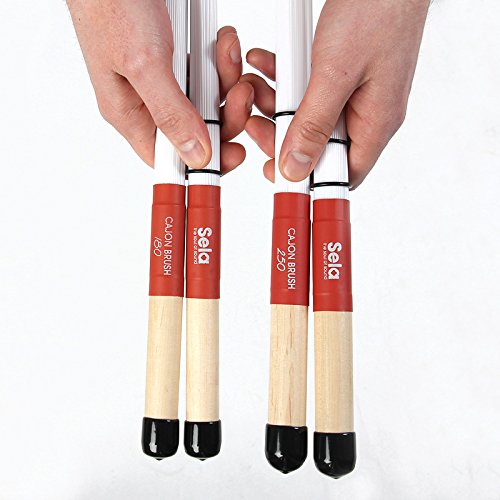 sela SE 035 Cajon Brush, Pair, Wood, 180 Rods (SE035)