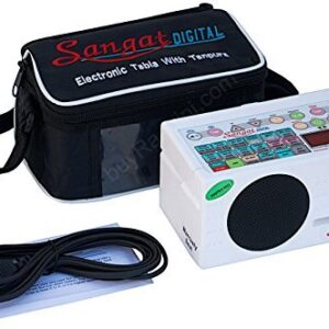 Electronic Tanpura, Sangat Electronic Tanpura - with Tabla, Pakhawaj Dholak and Duff, by Sound Labs, Bag, Instruction Manual, Power Cord, Digital Tambura Sampler (PDI-DBF)