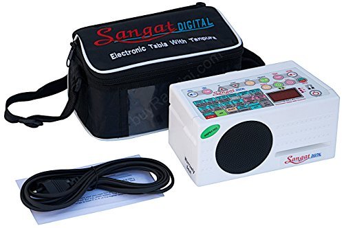 Electronic Tanpura, Sangat Electronic Tanpura - with Tabla, Pakhawaj Dholak and Duff, by Sound Labs, Bag, Instruction Manual, Power Cord, Digital Tambura Sampler (PDI-DBF)