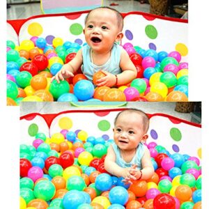 EocuSun Kids Ball Pit Large Pop Up Toddler Ball Pits Tent for Toddlers Girls Boys for Indoor Outdoor Baby Playpen w/Zipper Storage Bag, Balls Not Included (ARed)