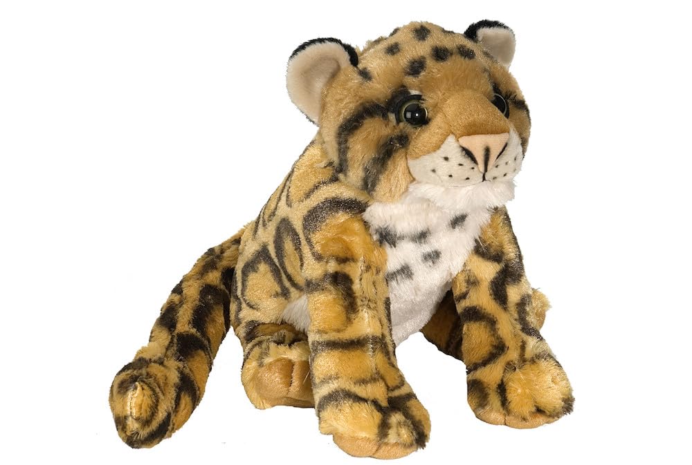 Wild Republic Clouded Leopard Plush, Stuffed Animal, Plush Toy, Gifts for Kids, Cuddlekins 12 Inches