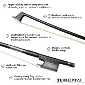 Fiddlerman Carbon Fiber Violin Bow 1/2