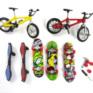 Remeehi Party Favors Educational Finger Toy Mini Finger Sports Skateboards/Bikes/Swing Board with Endoluminal Metallic Stents(send components and parts)