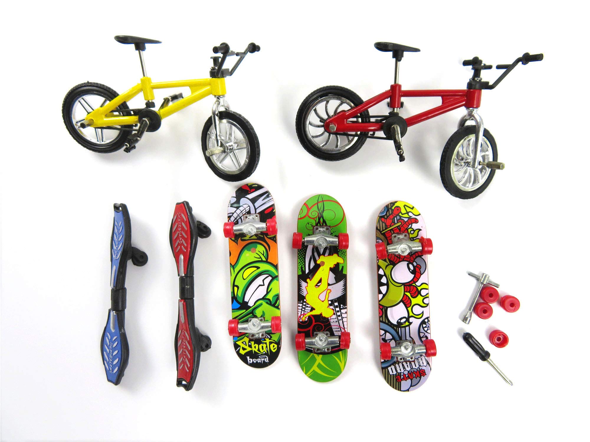 Remeehi Party Favors Educational Finger Toy Mini Finger Sports Skateboards/Bikes/Swing Board with Endoluminal Metallic Stents(send components and parts)