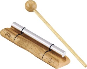 energy chime with mallet for meditation, sound healing, yoga and classrooms — long resonance pure tone