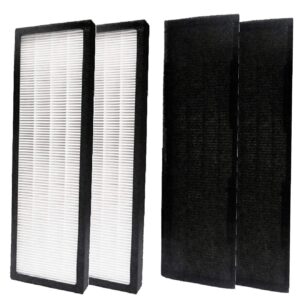 Nispira True HEPA Filter B FLT4825 Replacement For GermGuardian Air Purifier AC4825 AC4825E AC4825DL AC4825DLX AC4850PT AC4900CA AC4900ca AC4850PT AC4820 Pure Guardian AP2200CA Black Decker, 2 Pks