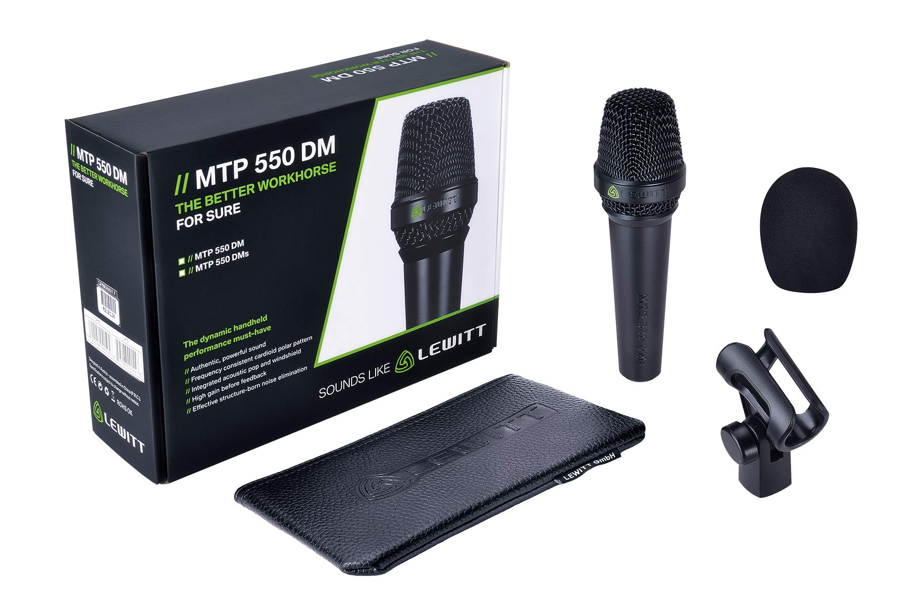 MTP550DM Dynamic Handheld Microphone, Cardioid Pattern, Microphone Clip