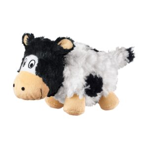 kong barnyard cruncheez cow toy, large