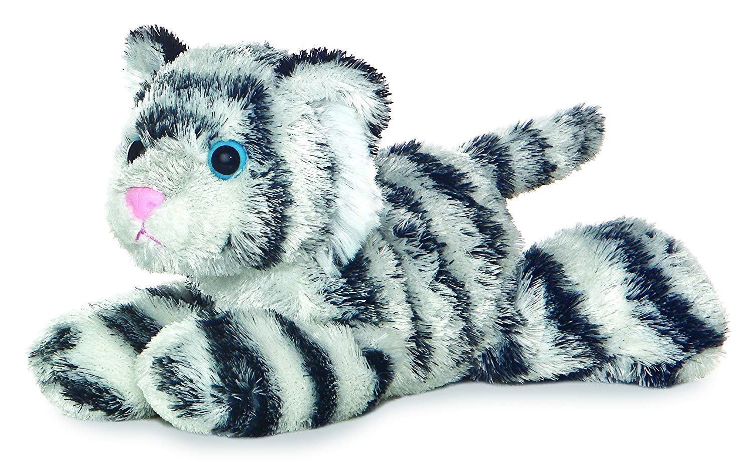 Aurora Bundle of 2 Plush Animals - 8" Tanya Tiger and Shazam White Tiger