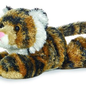 Aurora Bundle of 2 Plush Animals - 8" Tanya Tiger and Shazam White Tiger