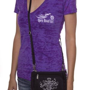 Open Road Girl Adjustable Strap Hip Purse for Women with Lobster Claw Clips, Three Ways to Wear: Hip Clip, Strap It Around, and Over Your Shoulder