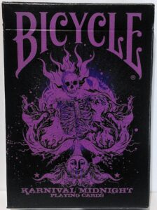 limited edition karnival midnight purple deck playing cards by bicycle