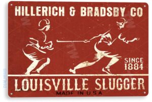 tinworld tin sign “louisville slugger bat metal decor wall art bar shop a478