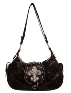 fluer de-lis classic hobo shoulder handbag by handbags for all