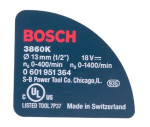 bosch parts 2601116053 nameplate