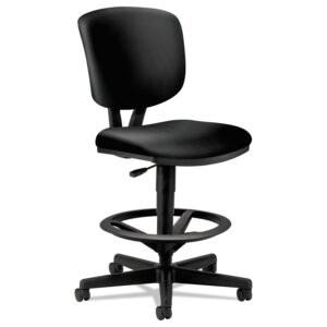 hon 5705sb11t volt series adjustable task stool, black leather (hon5705sb11t)